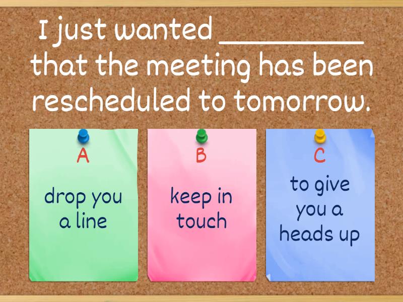 Business expressions - Quiz