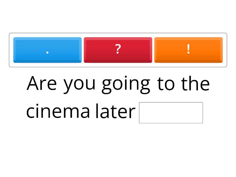Missing Full Stop, Question Marks, Exclamation Marks - Complete the ...