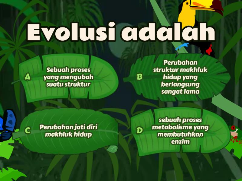 Soal Evolusi Materi Biologi Quiz