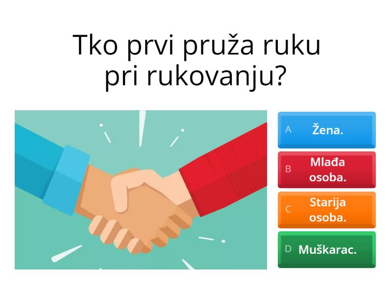 Pravila bontona-rukovanje - Quiz