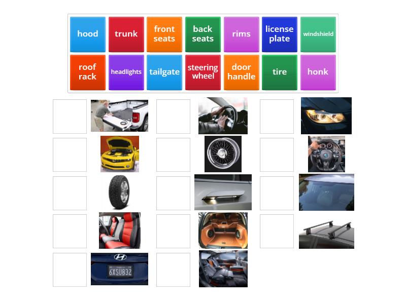 car parts - Match up
