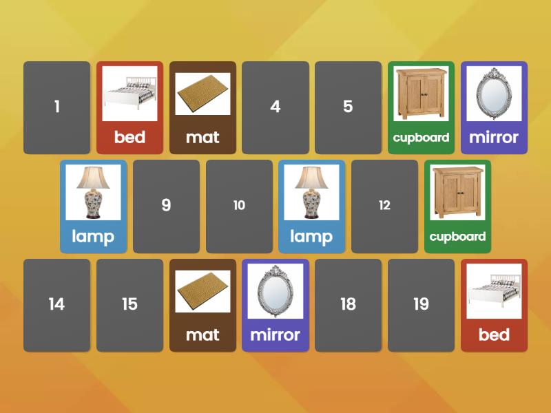 Things inside a house - Parejas