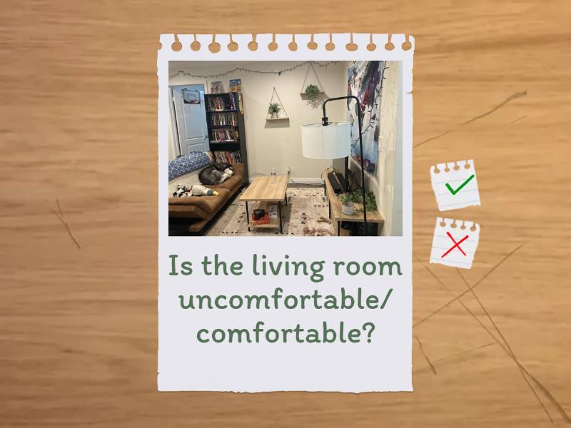 Adjectives to describe rooms - Tarjetas flash