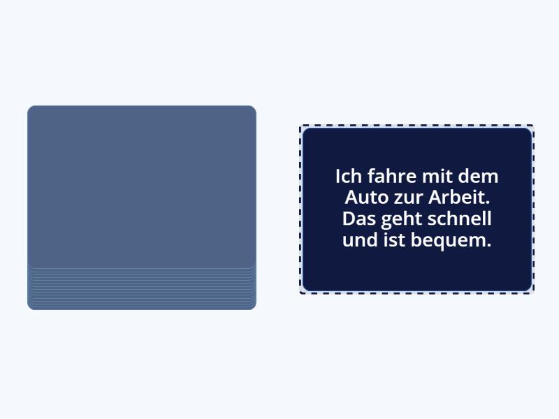Formulieren Sie Sätze mit da/weil oder obwohl - Speaking cards