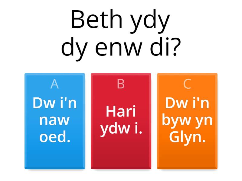 Fi fy hun - Quiz