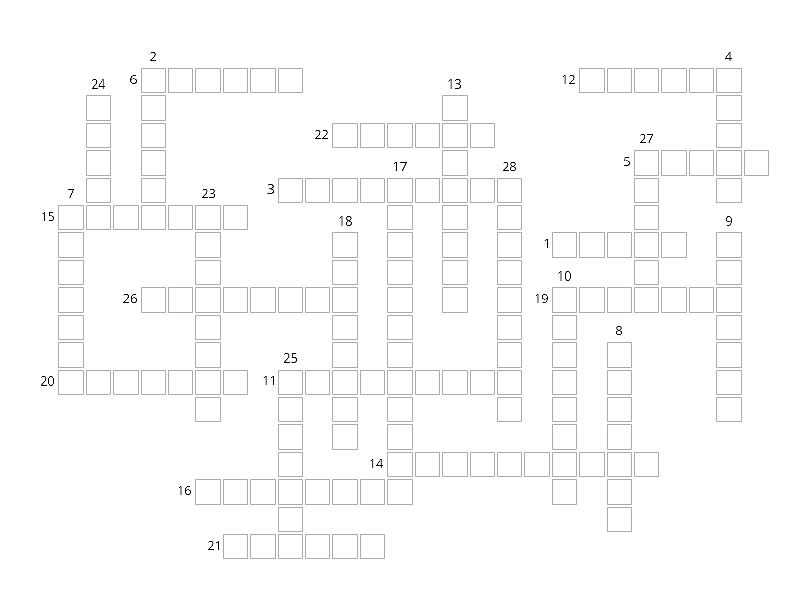 Spellbound 6 - Week 7 - Crossword