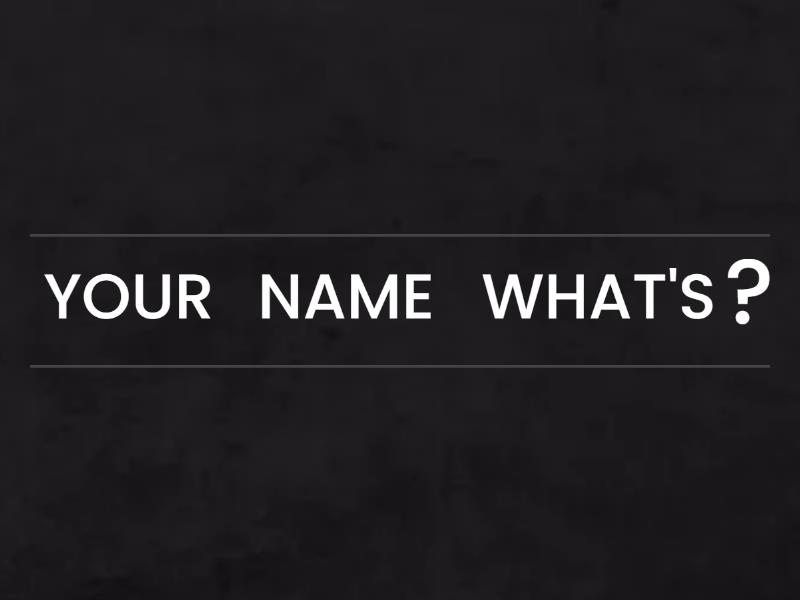 5. PRACTICE - Unjumble