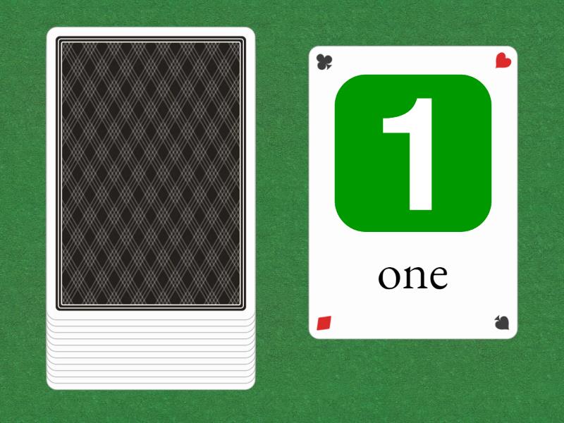 FLASHCARD NUMBER FROM 0 TO 12 - Speaking cards