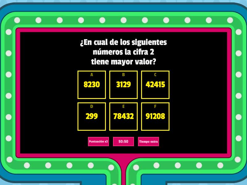 Seis preguntas para ganar. - Kuis gameshow