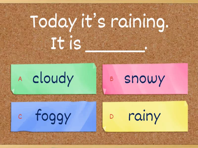 weather & season - Cuestionario