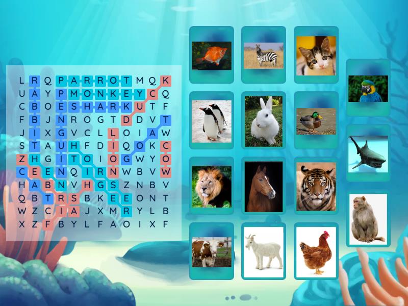 Review. Possessive pronouns - Wordsearch