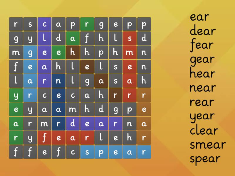 ear - Wordsearch