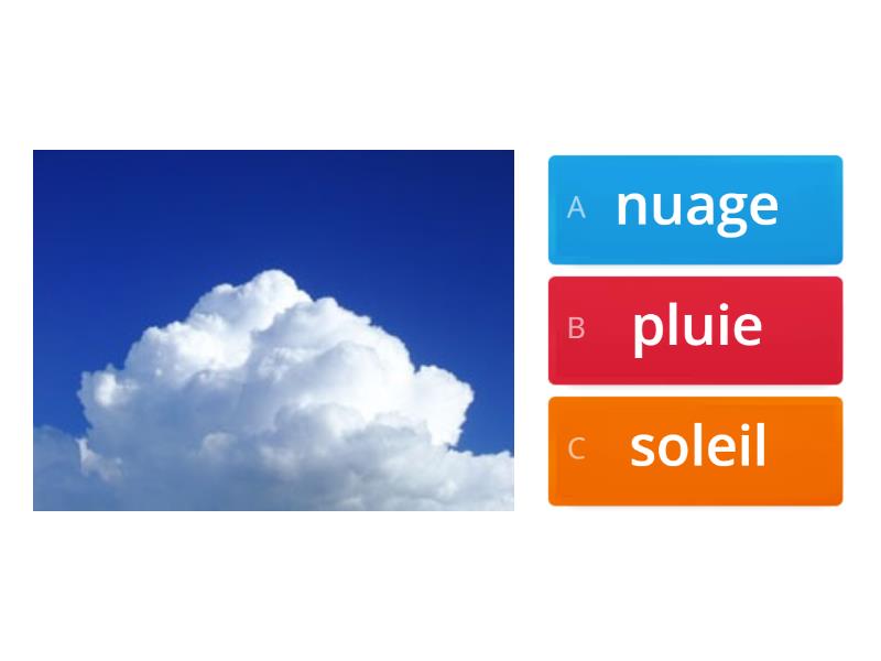 Vocabulaire : meteo - Quiz