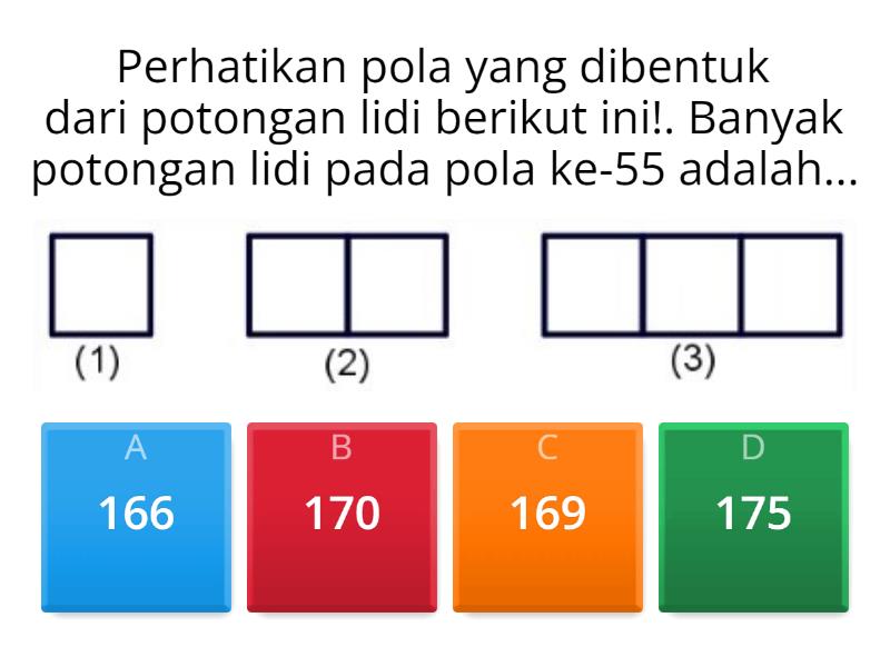 Materi Pola Bilangan - Quiz