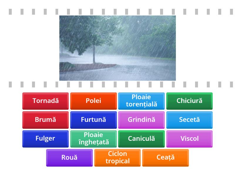 Fenomene meteorologice extreme - Nivel 2 - Find the match