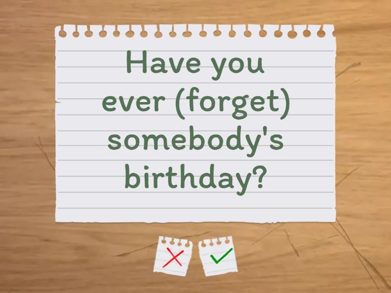 Have you ever... talking about experiences - Flash cards