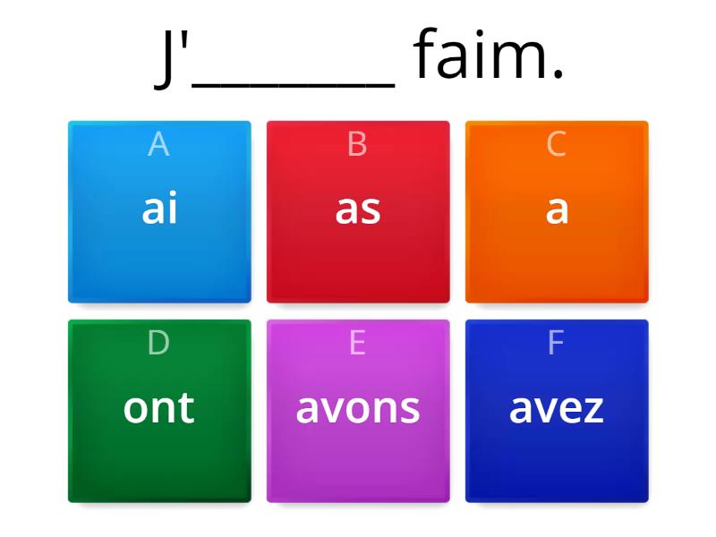 Avoir Faim/Soif - Quiz