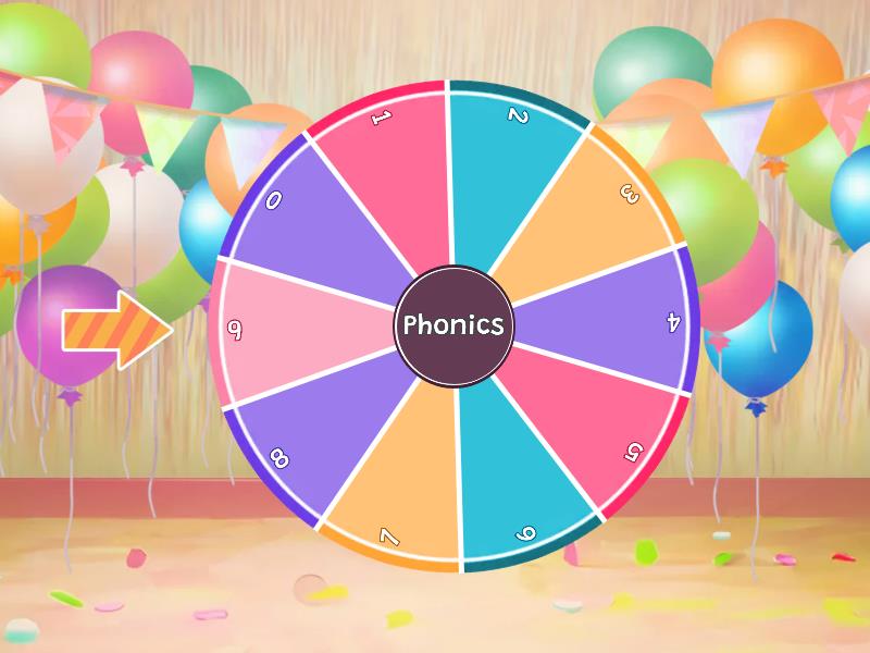 phonics - Spin the wheel