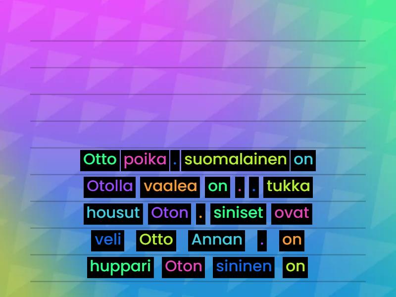 18 Otto - Word magnets