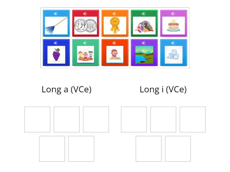 Long a, Long i (VCe) - Group sort