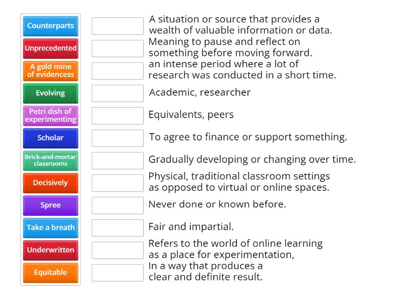 Introduction - Match up
