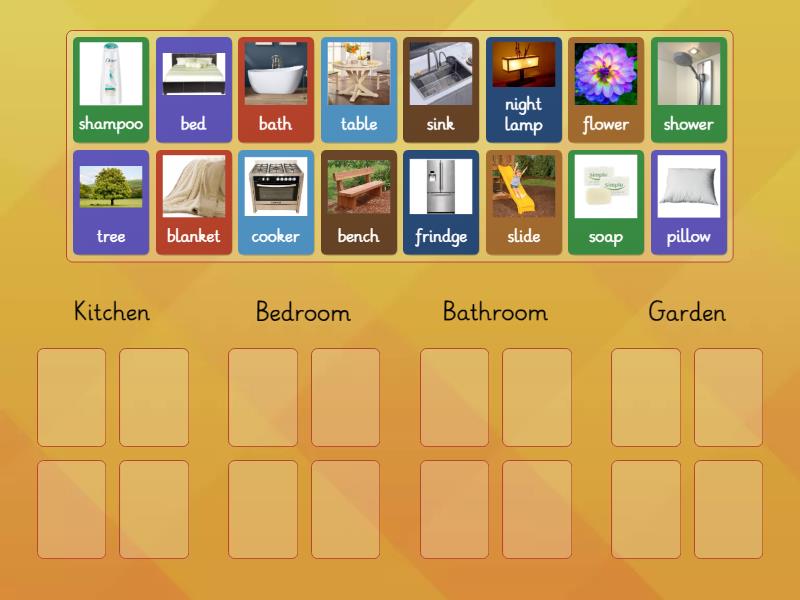 Rooms and things - Group sort