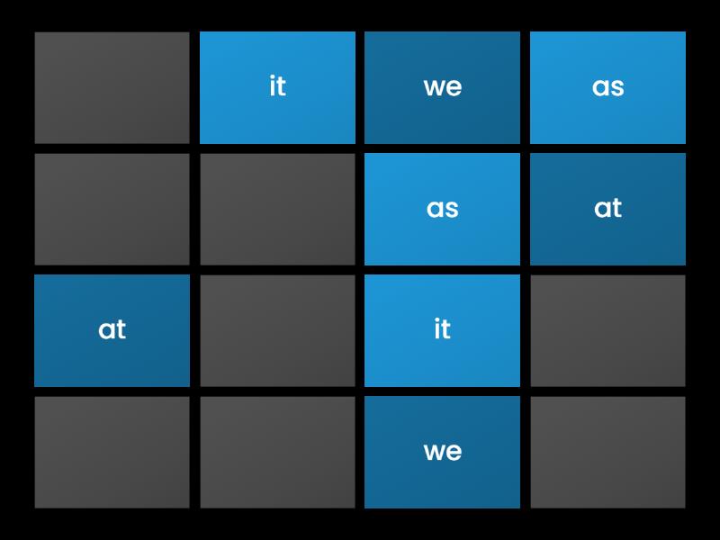 Sight words Level 3 - Matching pairs