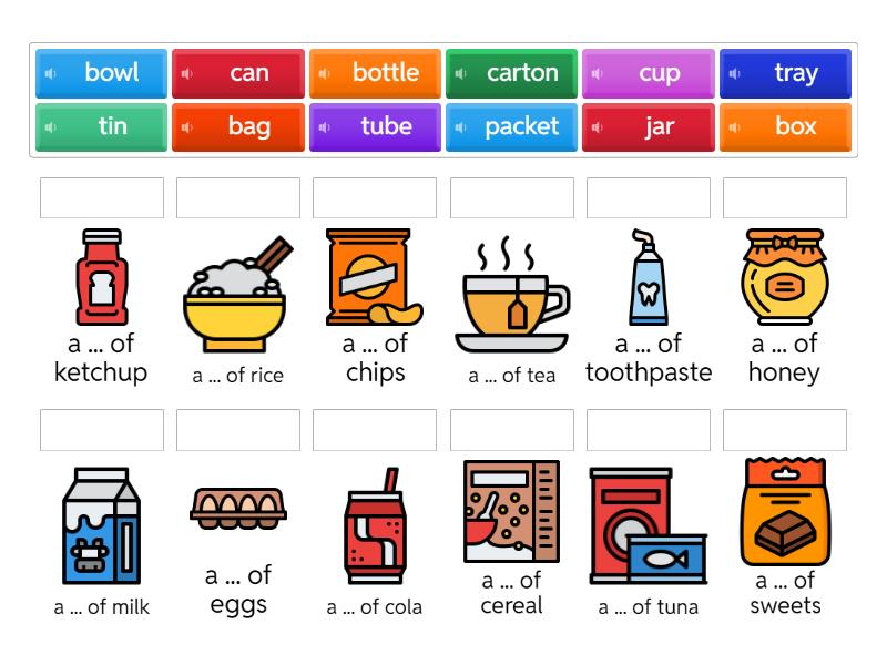 Food Containers - Match up