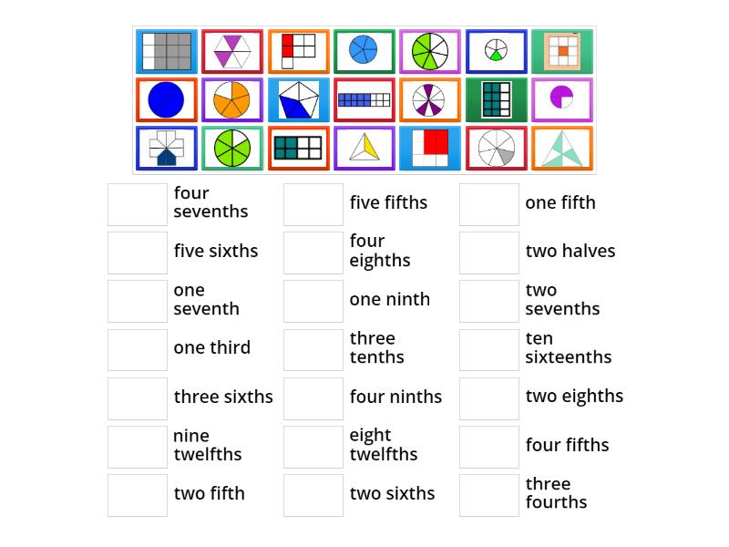 Fractions Match Match Up