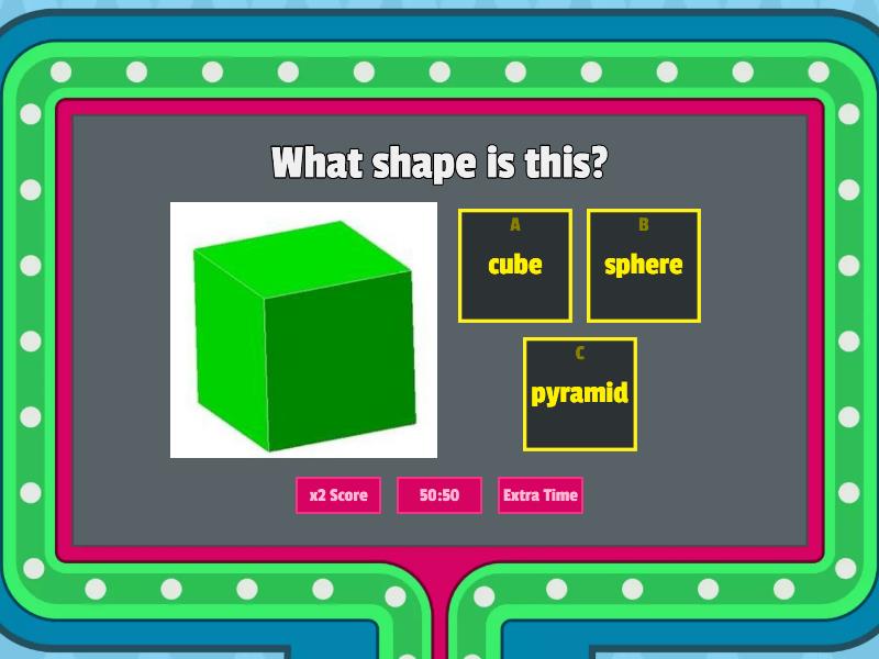 3D Shape Quiz - Gameshow quiz