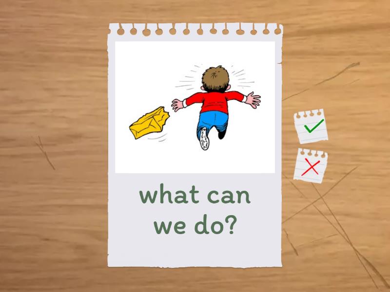 going away - Flash cards