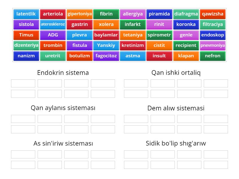 8-klass qaytalaw - Group sort