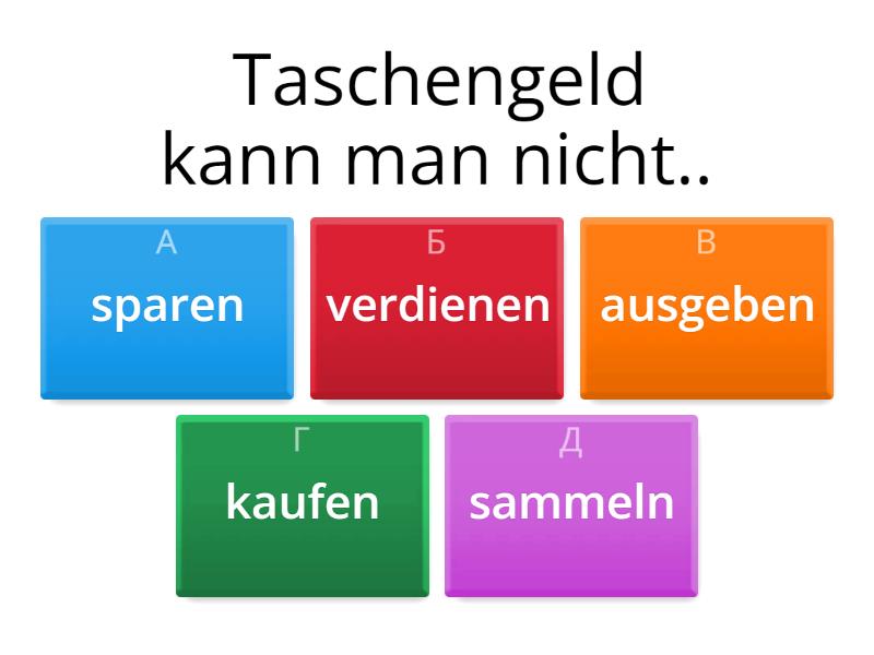 Horizonte 7. L. 6 Taschengeld - Quiz