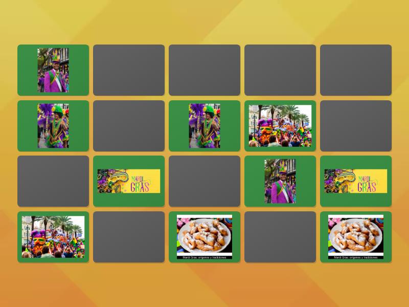 Mardi Gras - Matching pairs