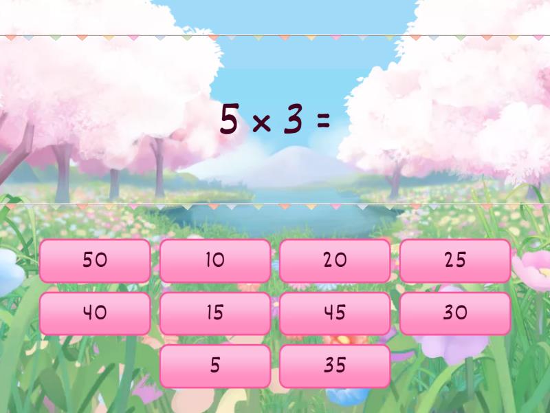 Multiplying by 5s - Find the match