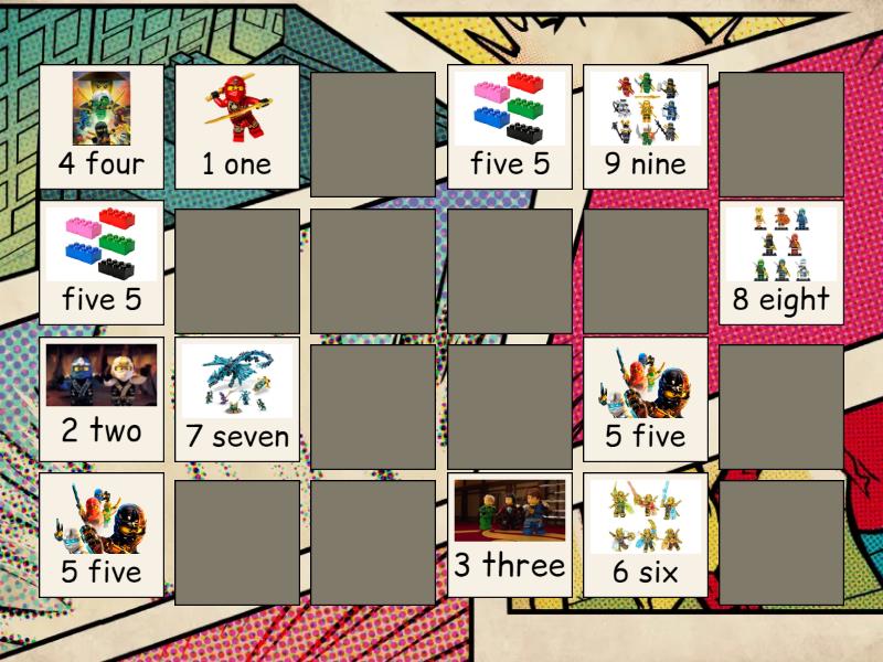 Miss B's Ninjago Number Bonds to 10 - Pasangan yang cocok