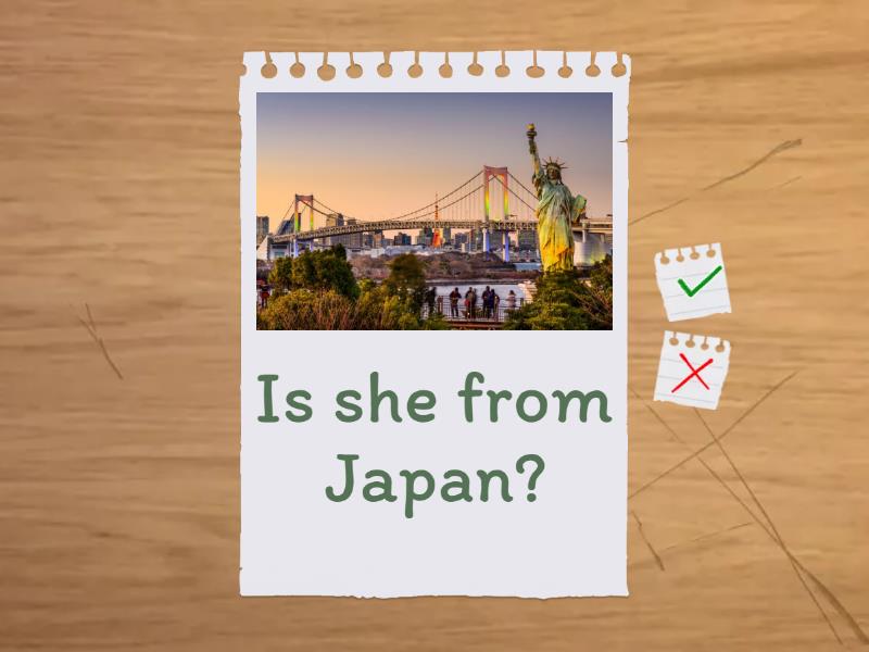 Are you from Japan? - Flash cards