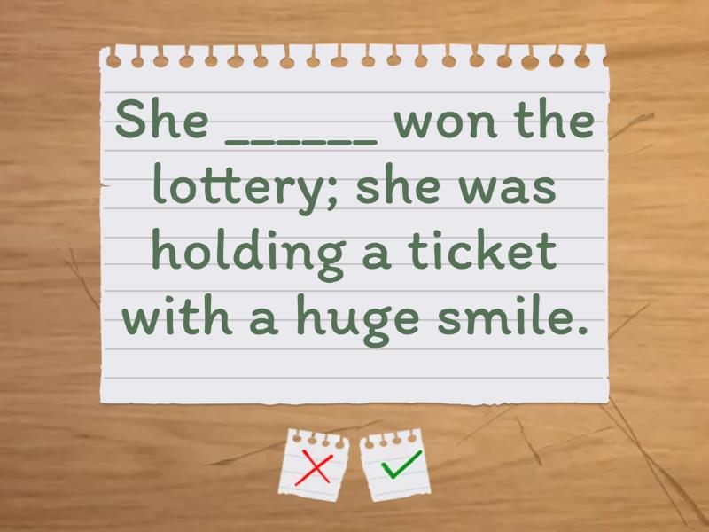 Perfect modals - Flash cards