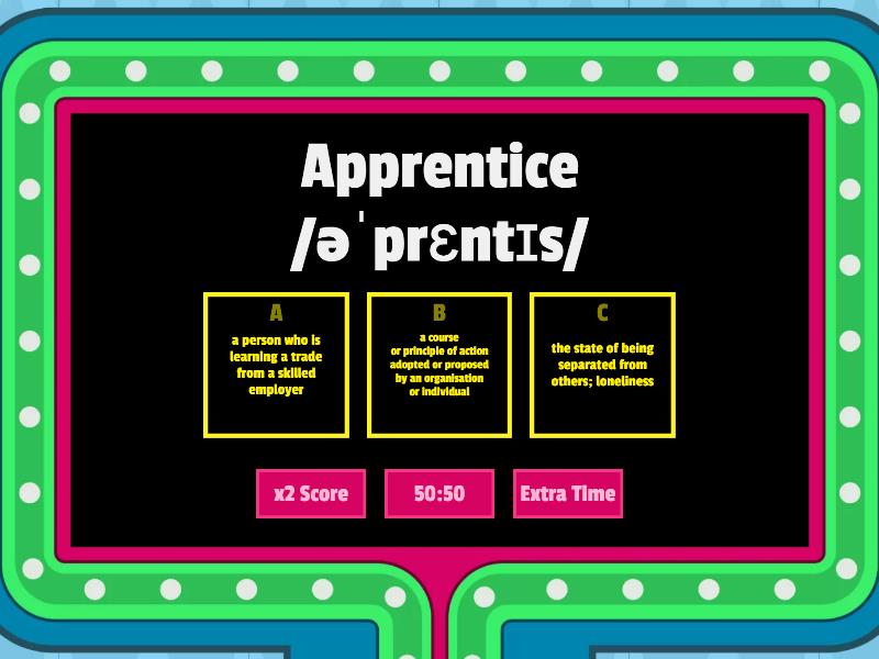 Lesson 5 Review - Gameshow quiz