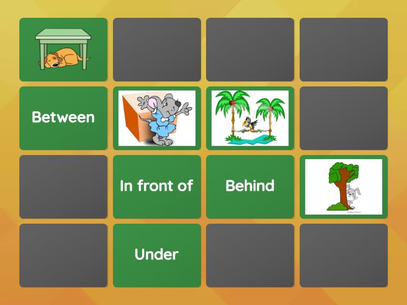Prepositions - Matching pairs