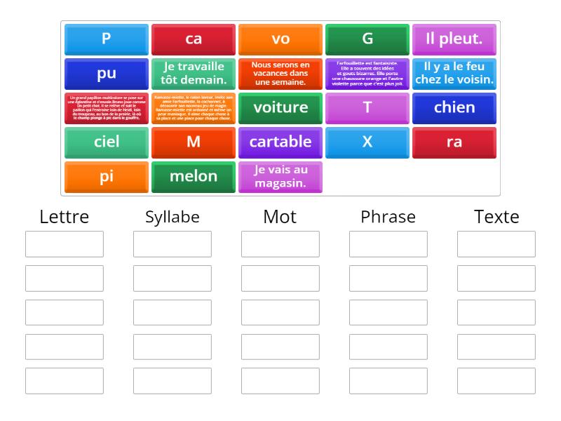 J &A - Désigner une lettre, une syllabe, un mot, une phrase ou un texte ...