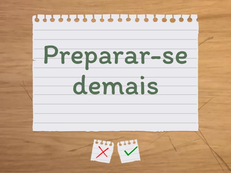 Formas de lidar com a ansiedade - Flashcards Formas de lidar com a ansiedade - Flashcards