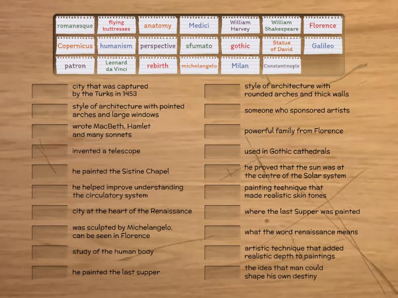 Renaissance - Match up