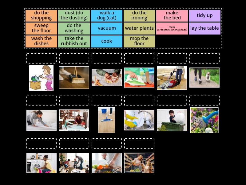 GW A2 unit 2 (housework) - Match up