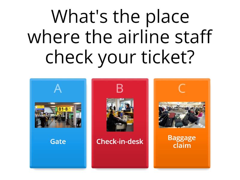 At the airport 7th - Quiz