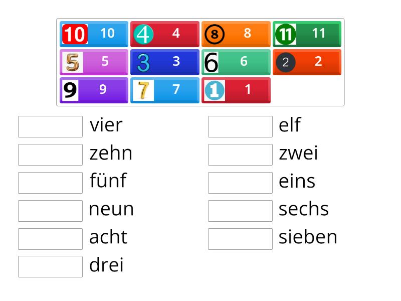 die Zahlen - Match up
