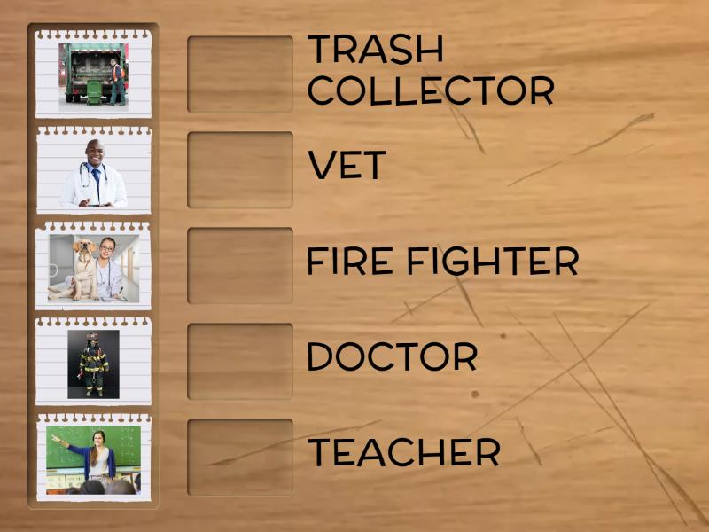 COMMUNITY HELPERS - Match up