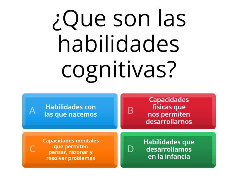 Habilidades cognitivas - Test