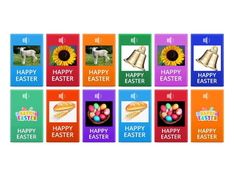 Easter symbols - Flip tiles