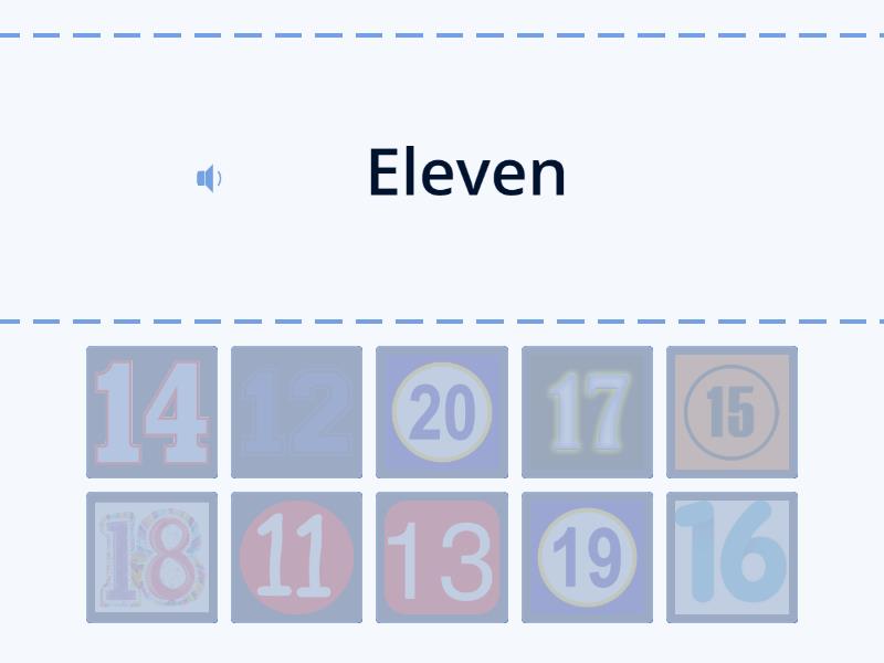 Roadmap A1 |2C| Numbers 11-20 - Encontre a combinação